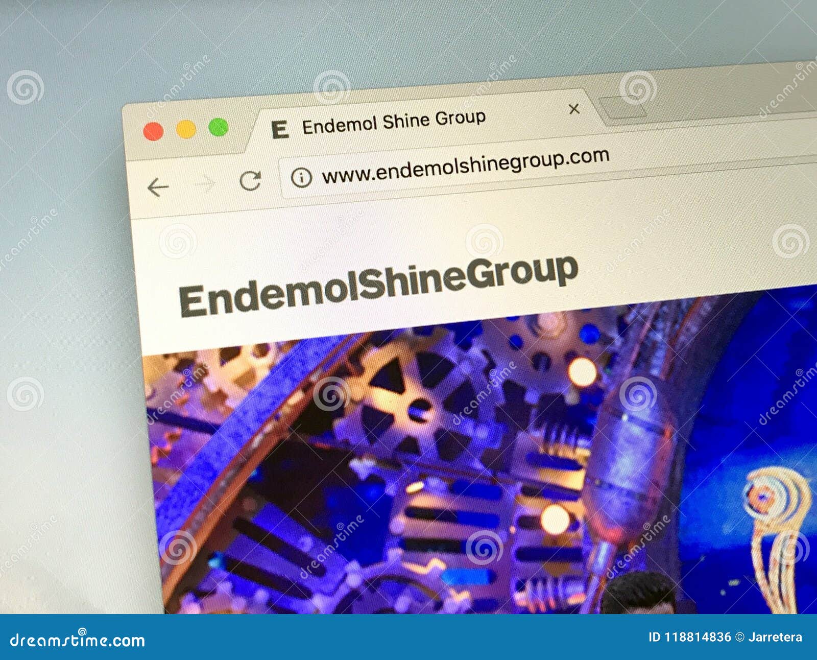 Homepage of Endemol Shine Group Editorial Photo - Image of illustrative ...