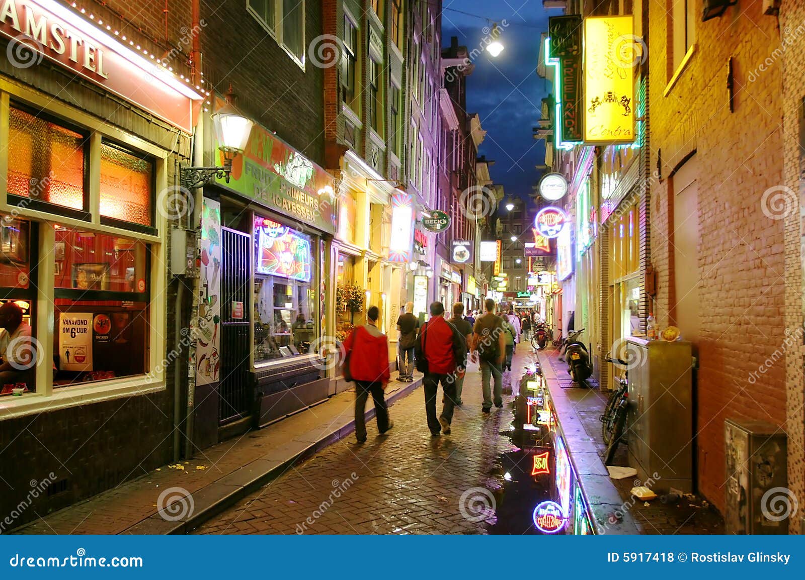 Amsterdam at night. editorial stock photo. Image of dutch - 5917418