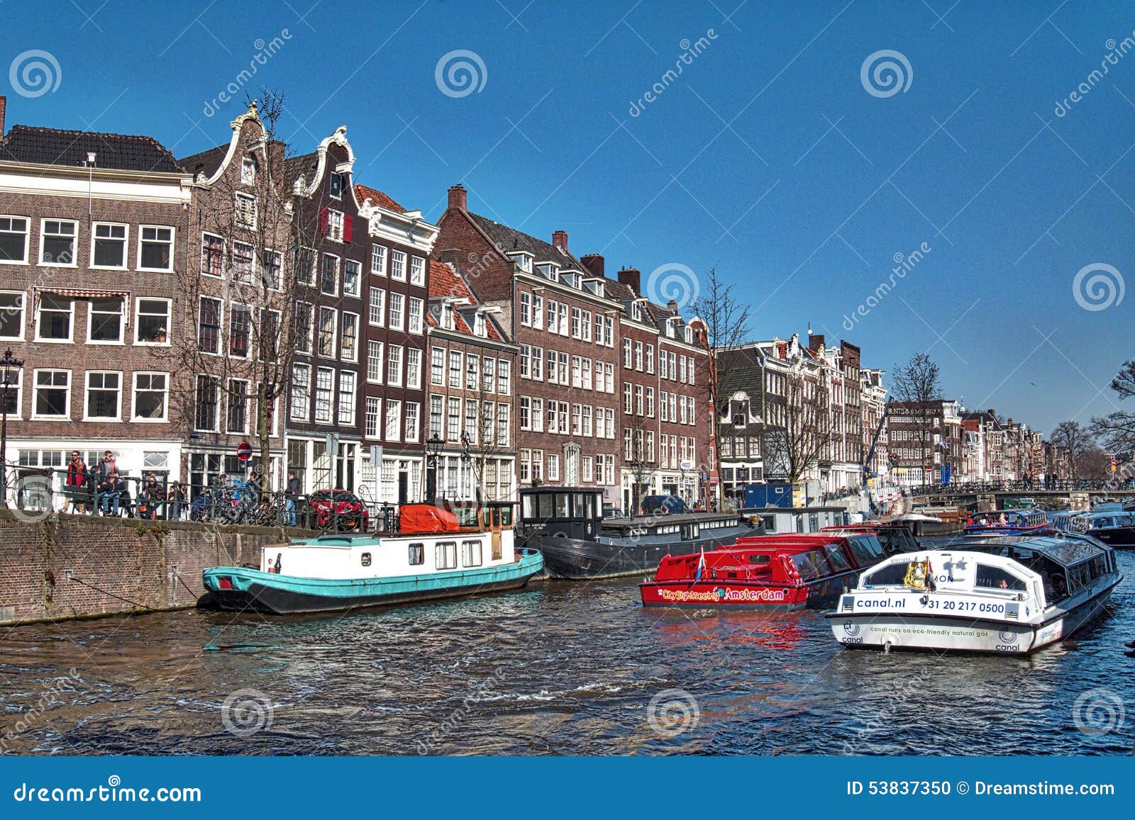 Amsterdam Scenery editorial image. Image of canal, cityview - 53837350