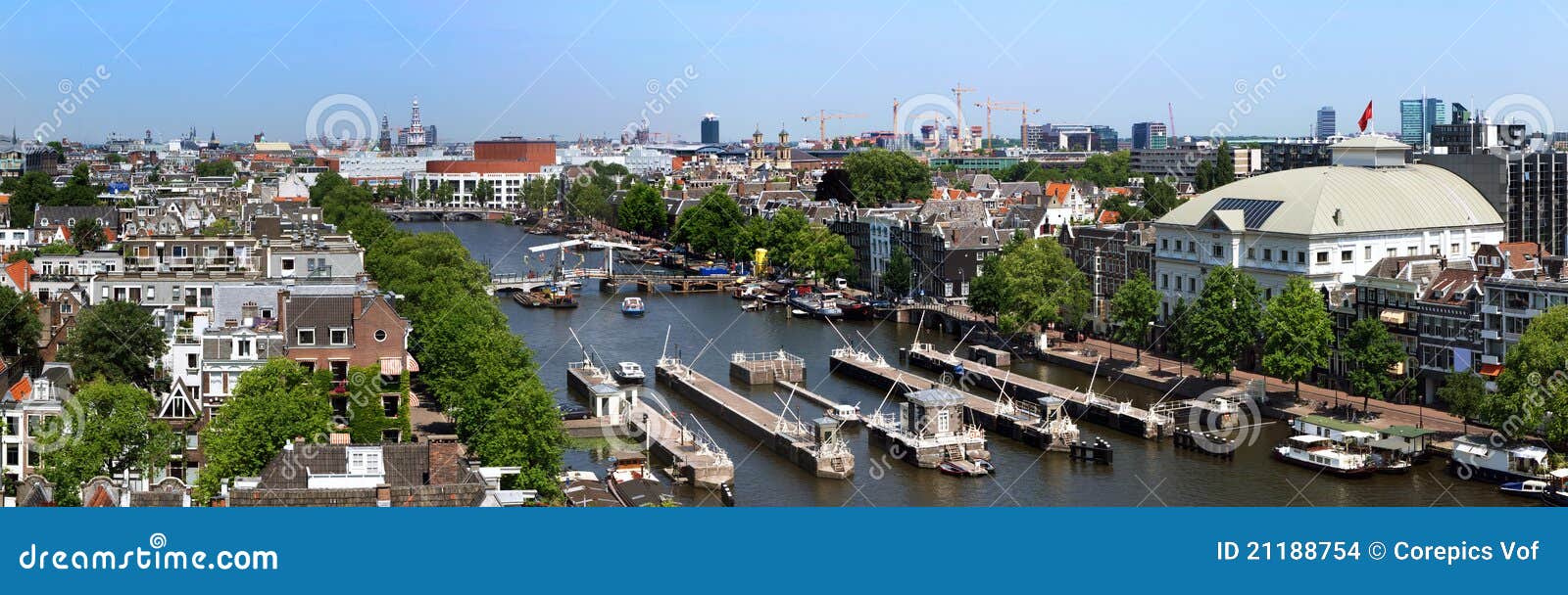 Amsterdam skyline stock photo. Image of netherlands, lush - 21188754