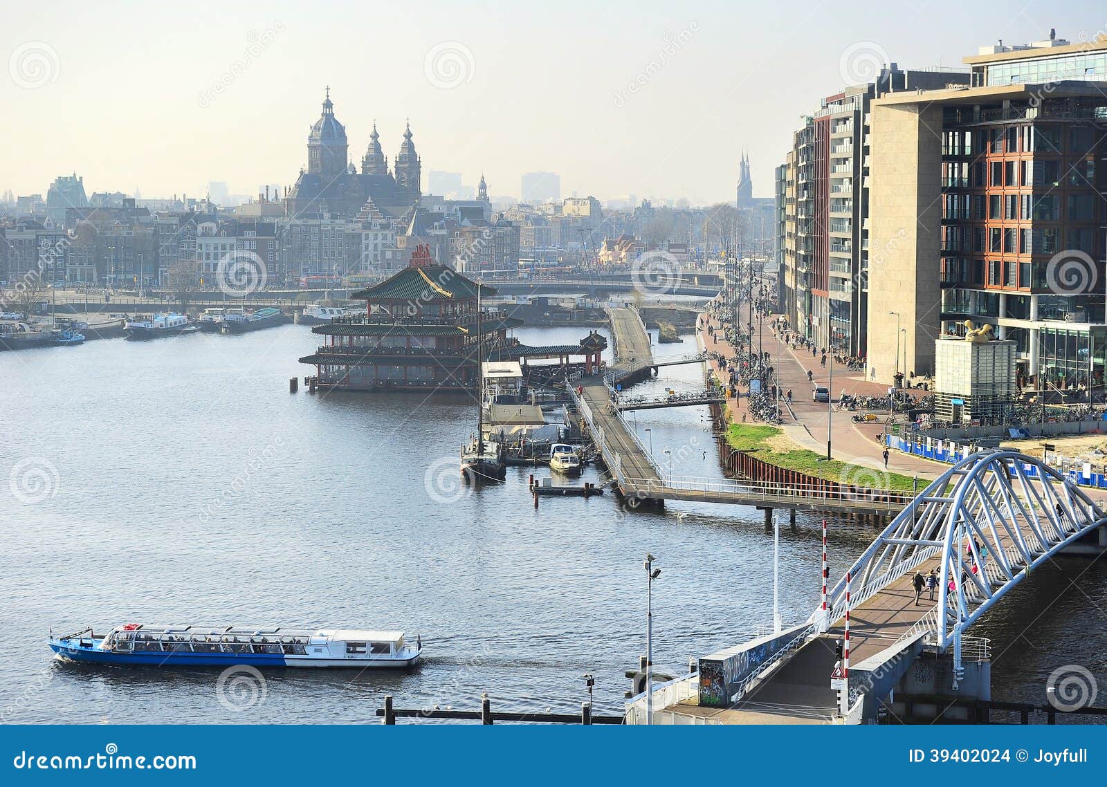 Amsterdam skyline stock photo. Image of canal, europe - 39402024