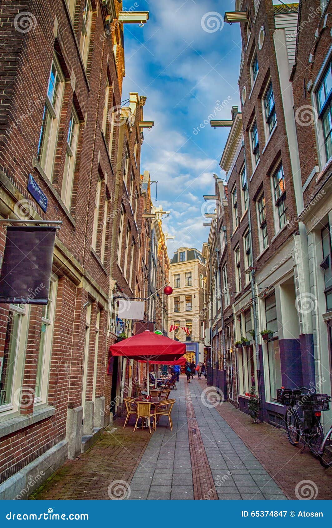 Amsterdam street stock image. Image of amsterdam, scene - 65374847