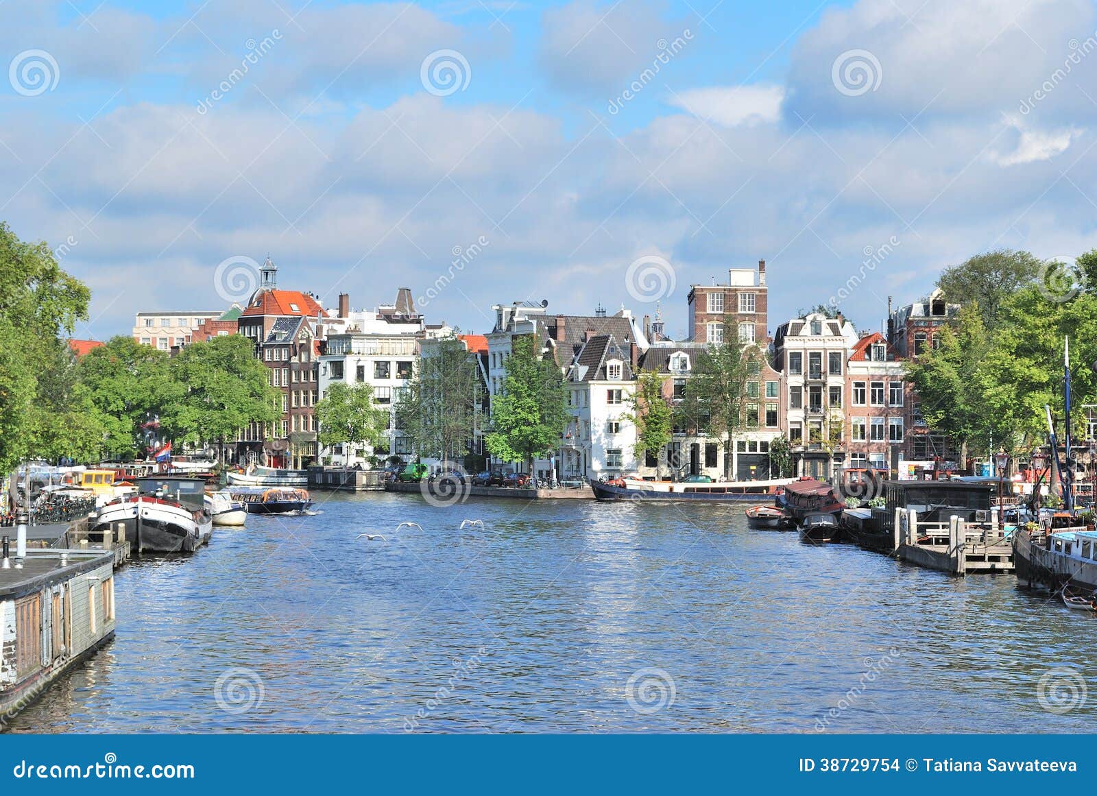 Amsterdam in a Sunny Summer Day Stock Photo - Image of water ...