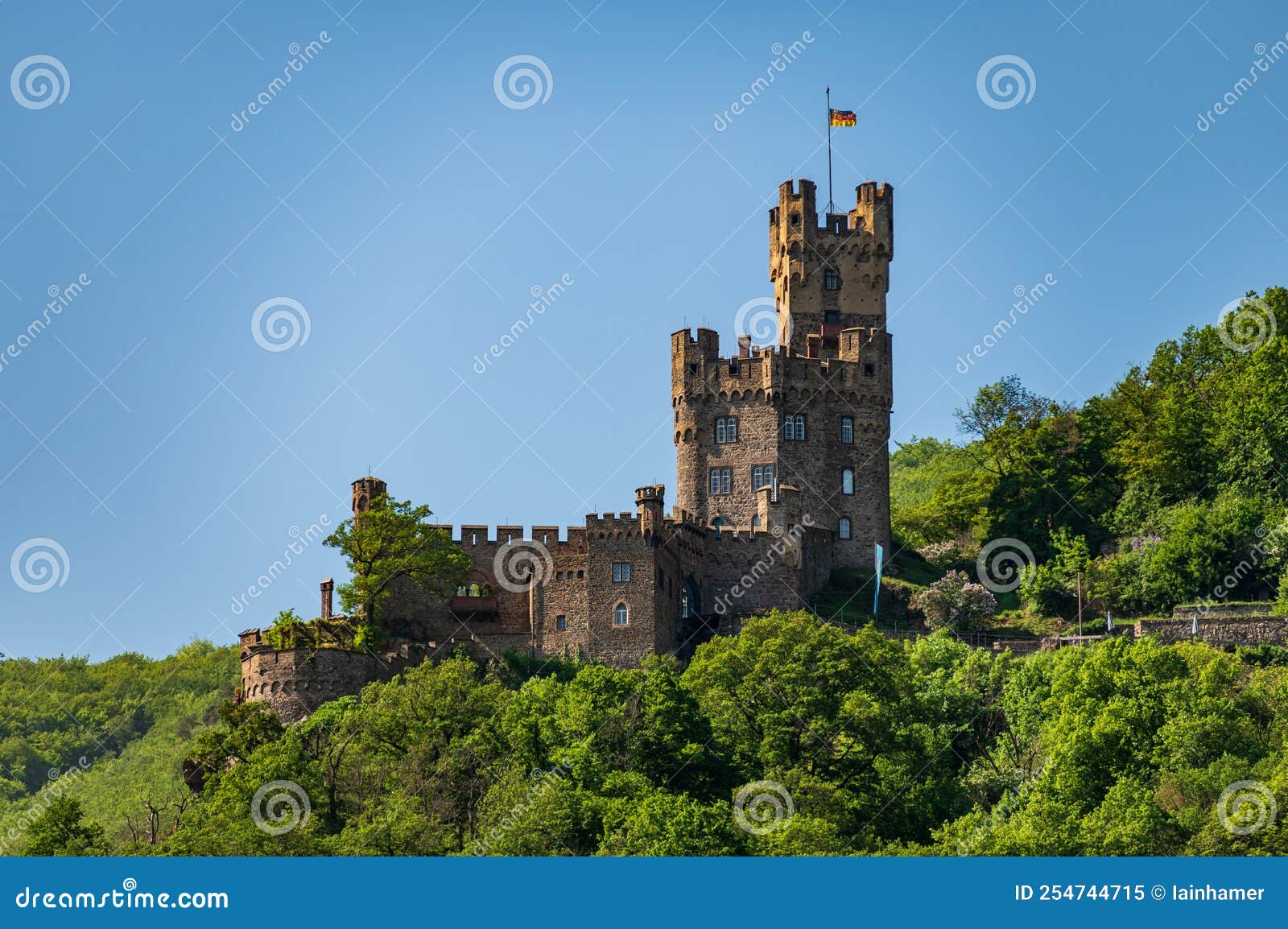 Sooneck Castle Rhine Valley Germany Editorial Image - Image of mainz ...