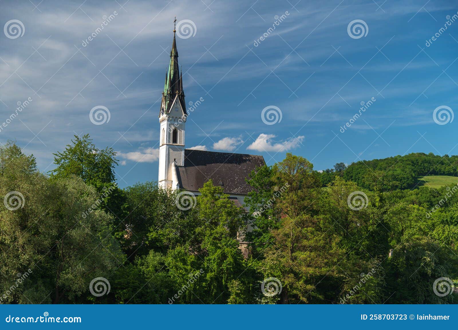 Suburban Church in Linz Austria Editorial Stock Photo - Image of midway ...