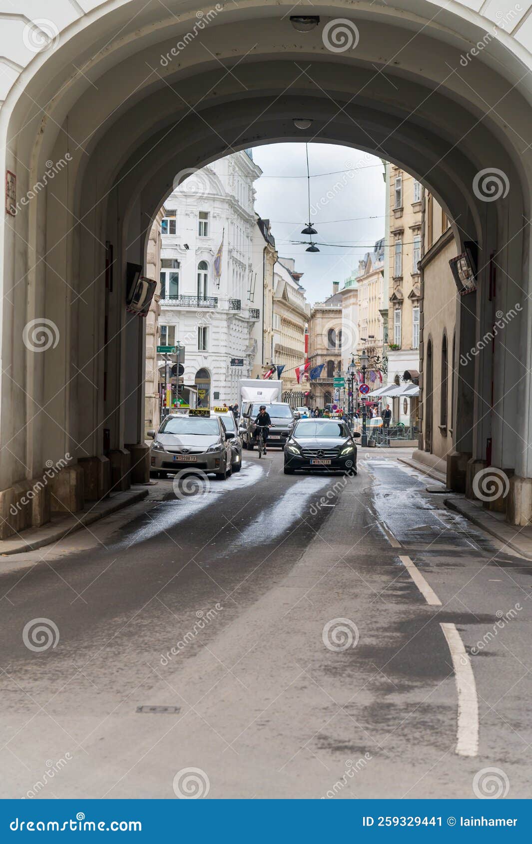 Archway between the Stables and the Spanish Riding School Vienna ...
