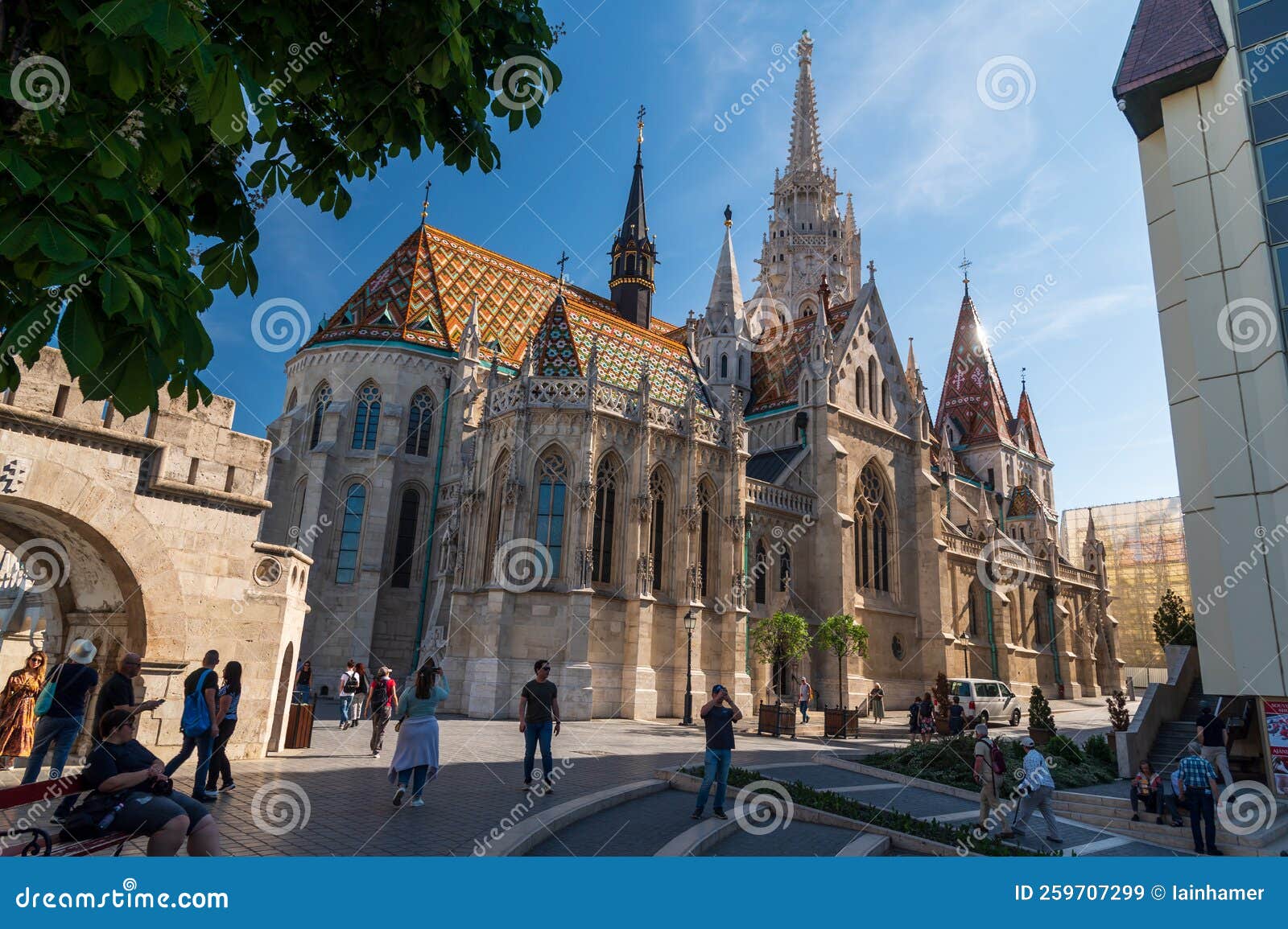 Mátyás Templom Matthias Church in the Budai Várnegyed Buda Castle ...