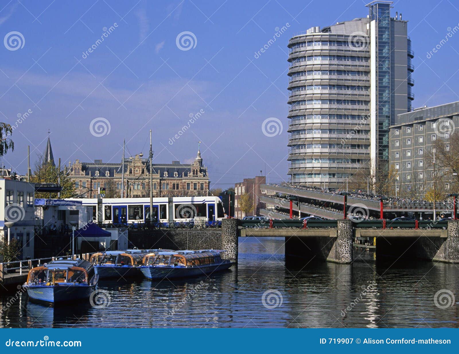 Amsterdam Transportation stock image. Image of destination - 719907