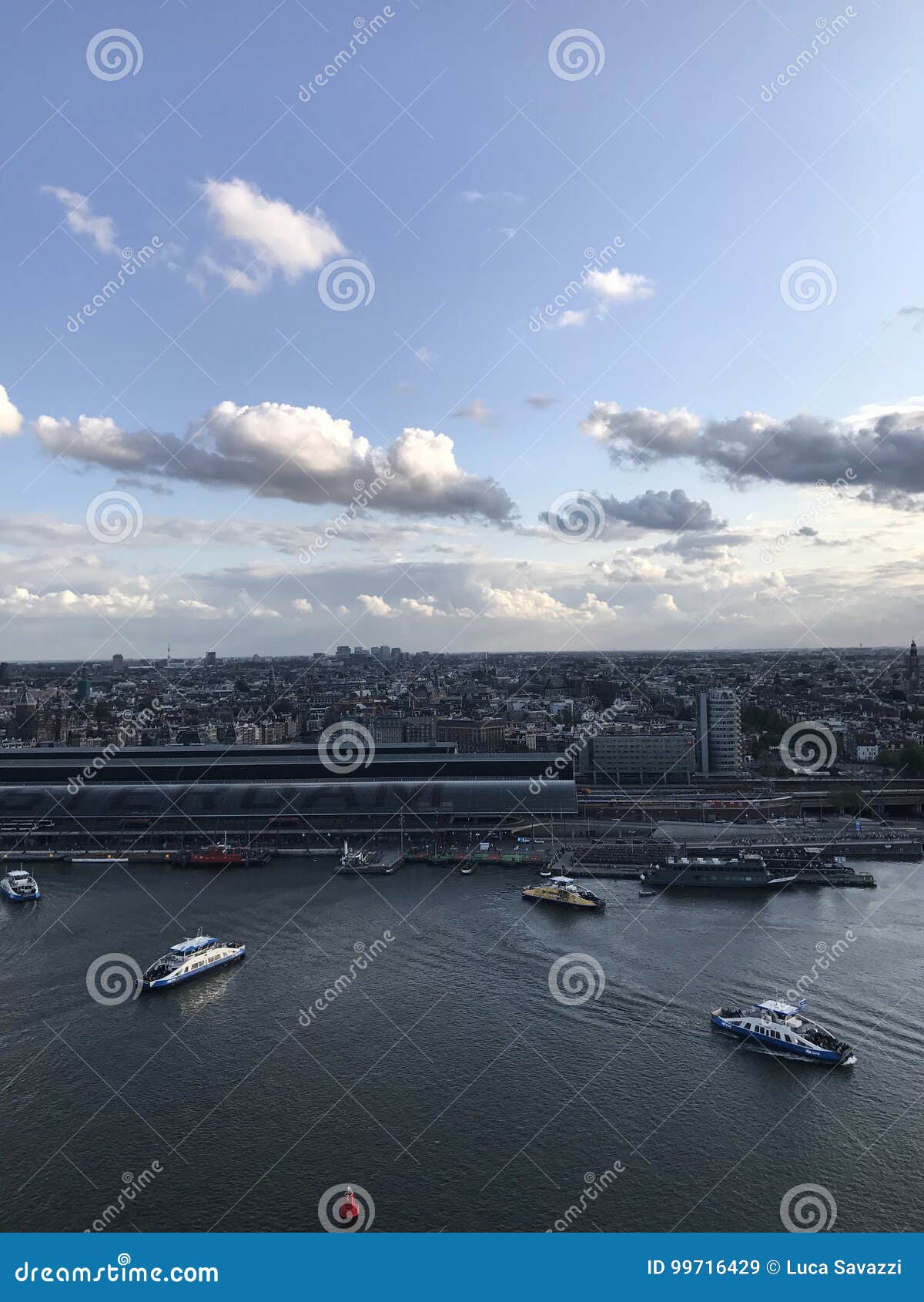 Amsterdam View from Adam Tower Editorial Stock Image - Image of ...