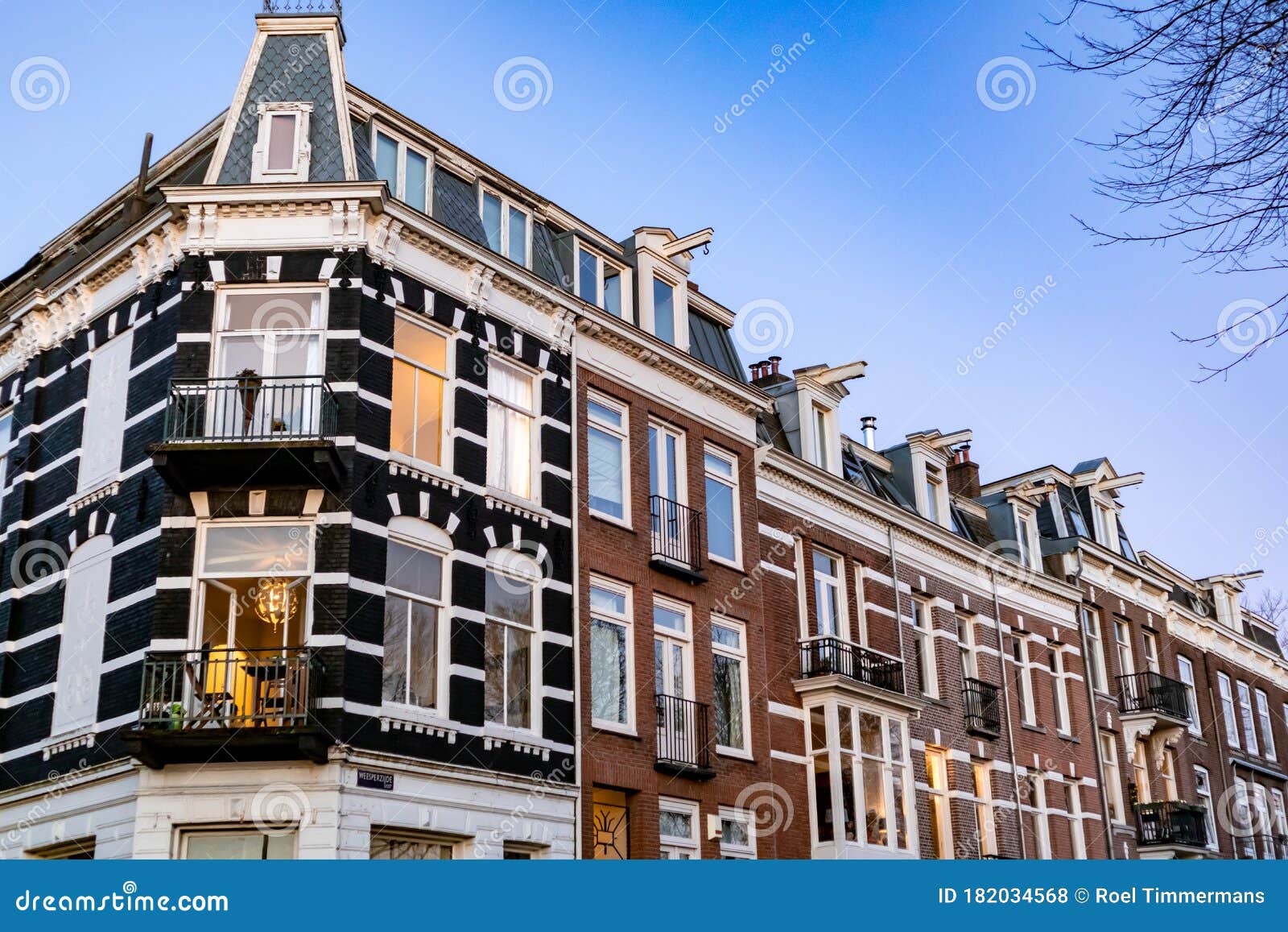 Dutch Housing. Found in Amsterdam Stock Photo - Image of traditional ...