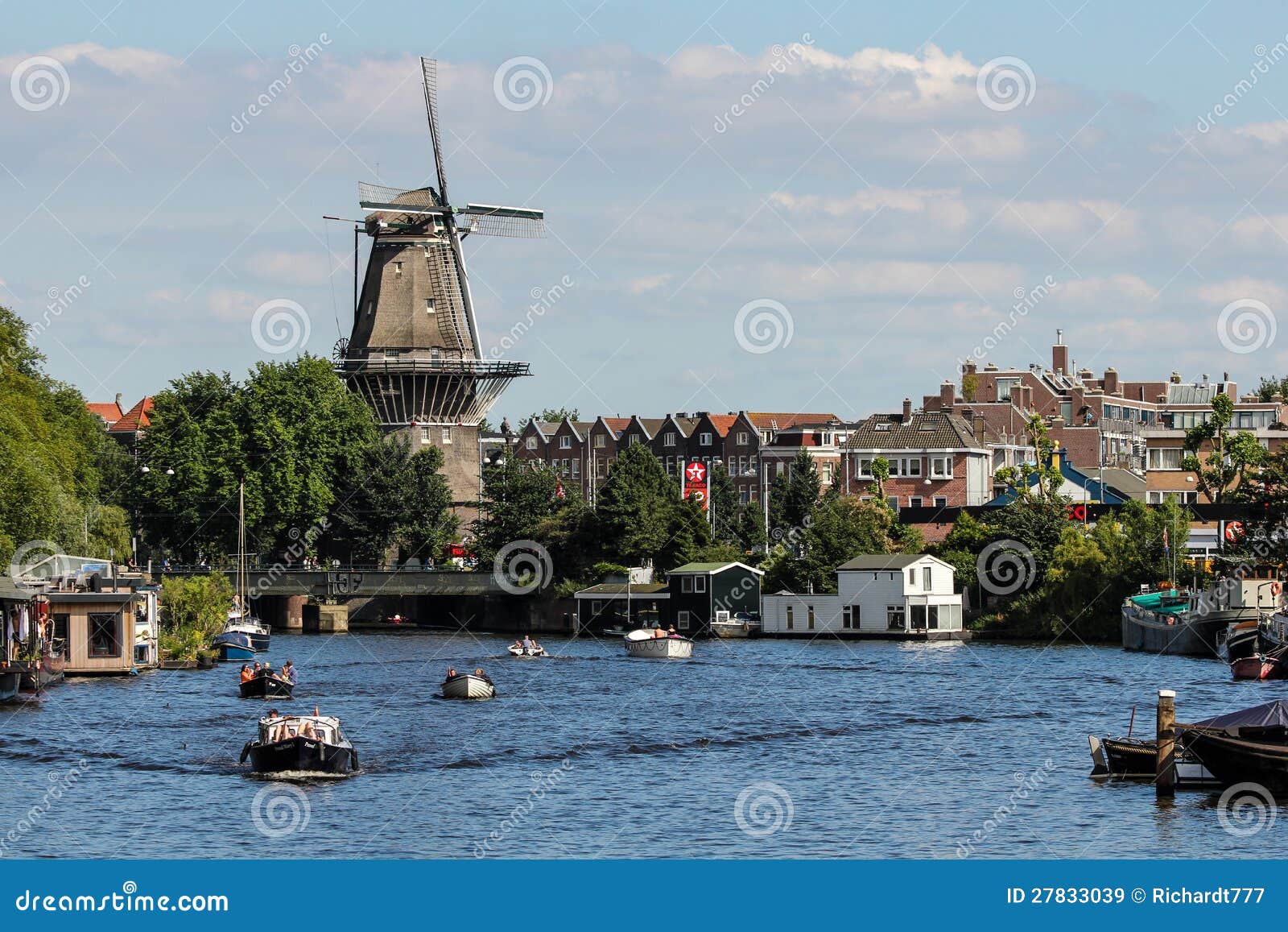 Amsterdam Windmill editorial stock image. Image of netherlands - 27833039