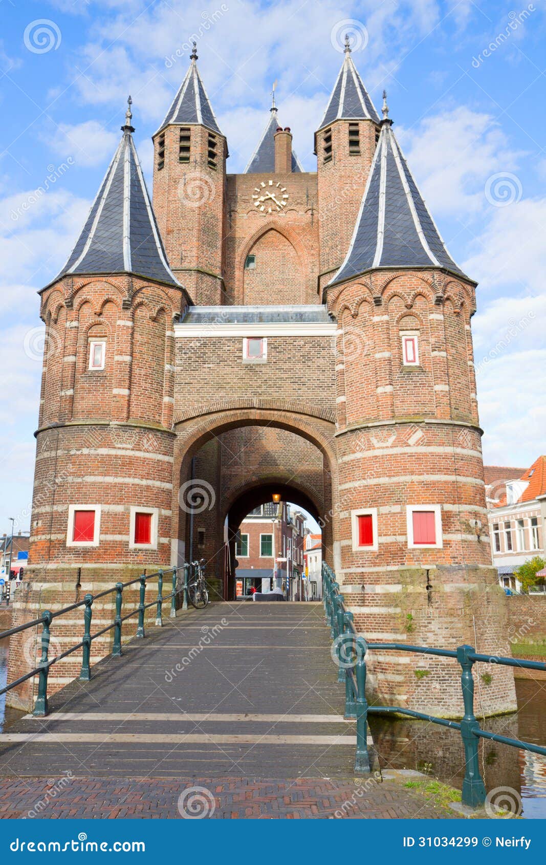 Amsterdamse Poort, Haarlem, Holland Stock Afbeelding - Image of ...