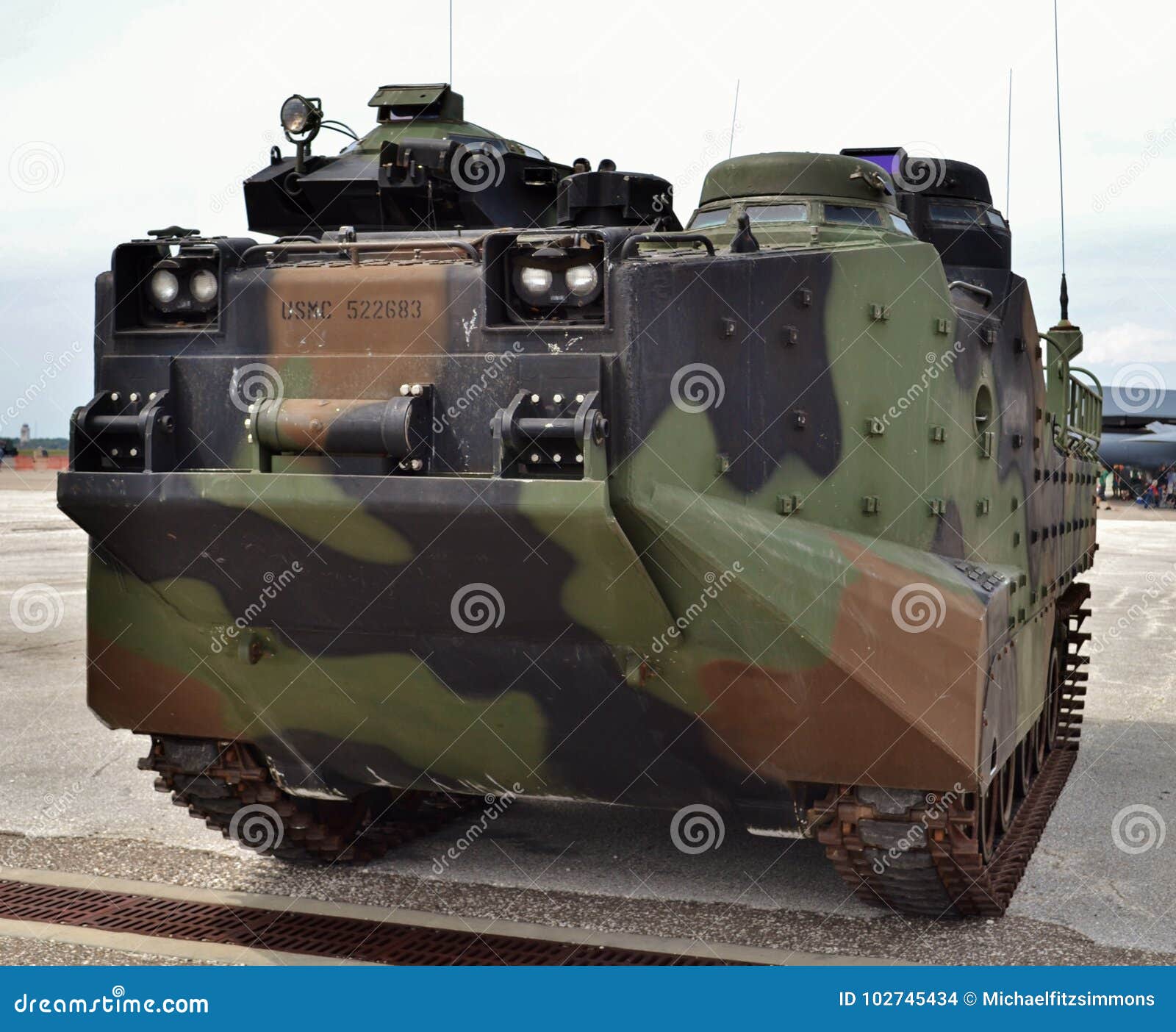 Amtrack De Marine Corps Assault Amphibious Vehicle Image stock ...