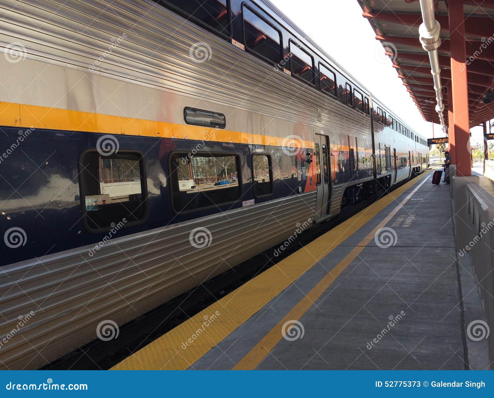 Amtrack editorial stock photo. Image of amtrack, diridon - 52775373