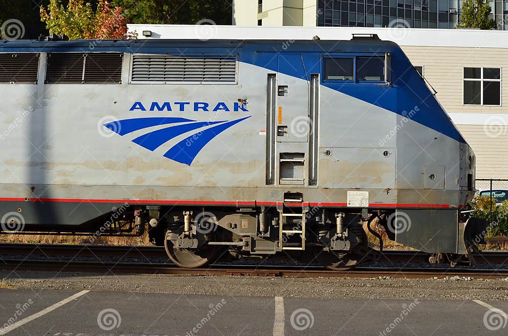 Amtrak Train Engine Car editorial image. Image of long - 21317740