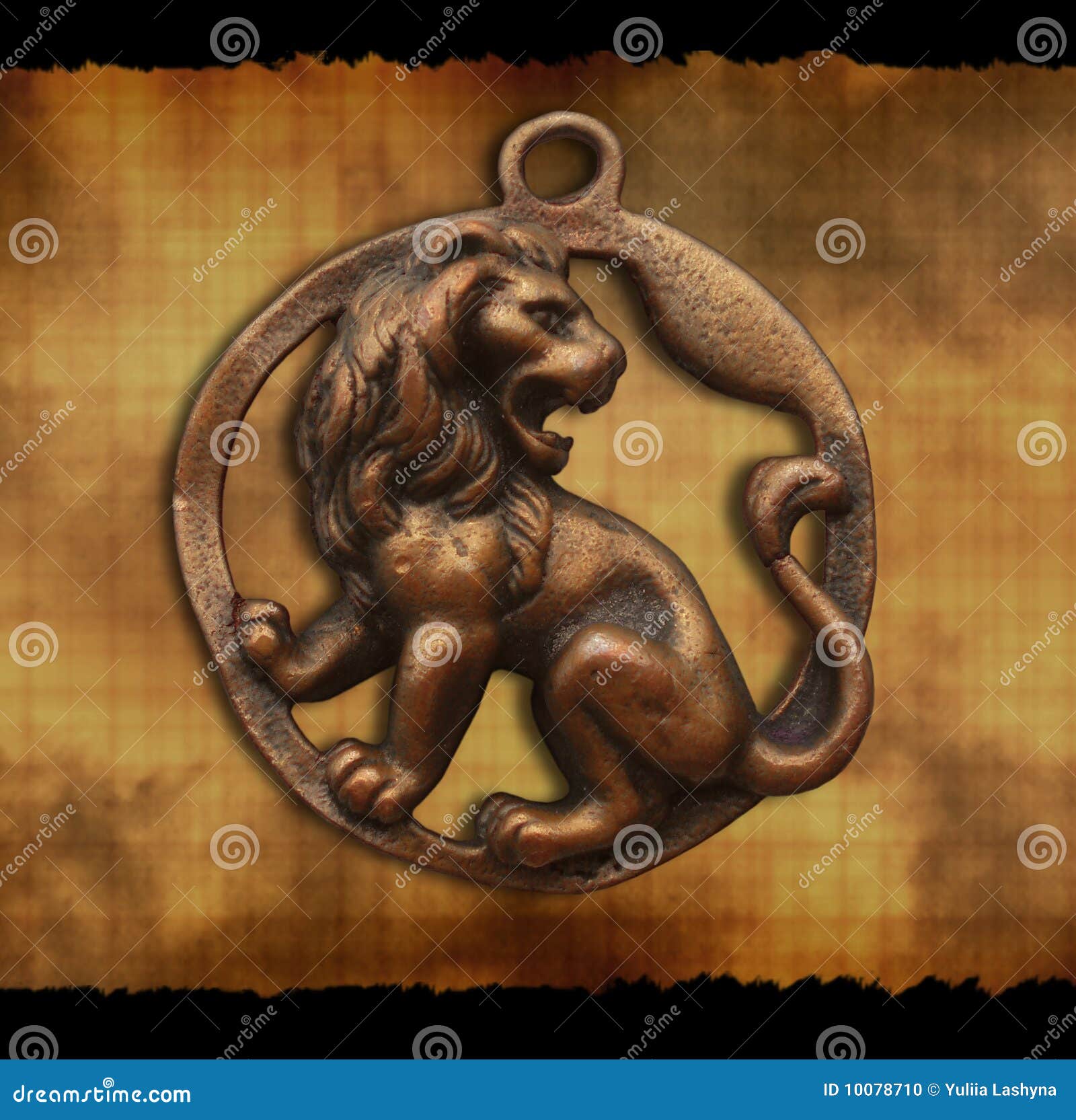 Amulet lion stock photo. Image of lion, amulet, paper - 10078710