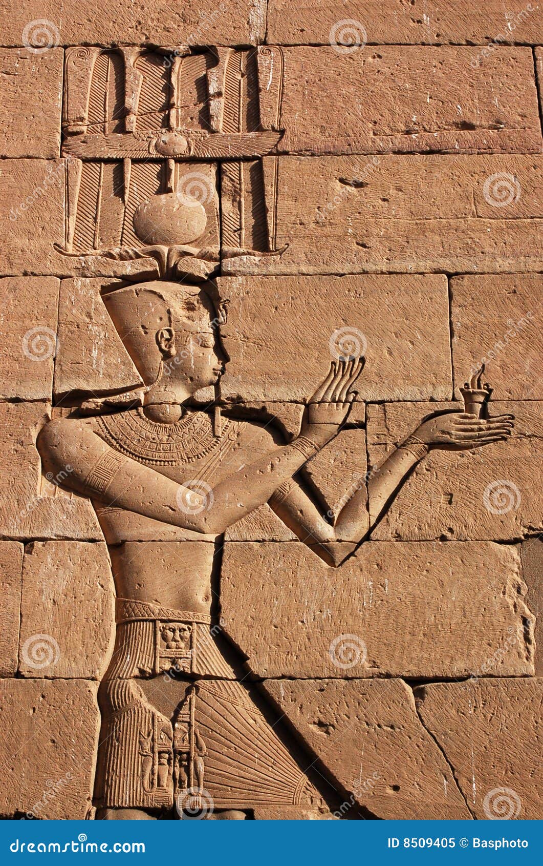 Amun carving stock image. Image of civilisation, kalabsha - 8509405