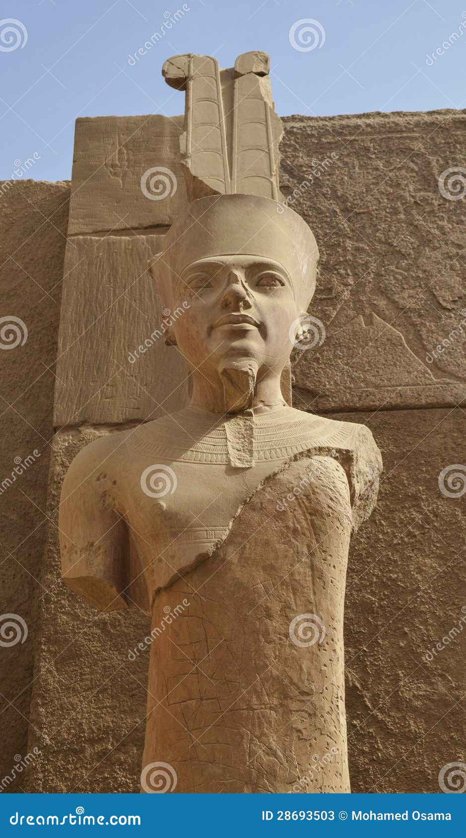 Amun Re Statue in Luxor stock image. Image of luxor, lips - 28693503