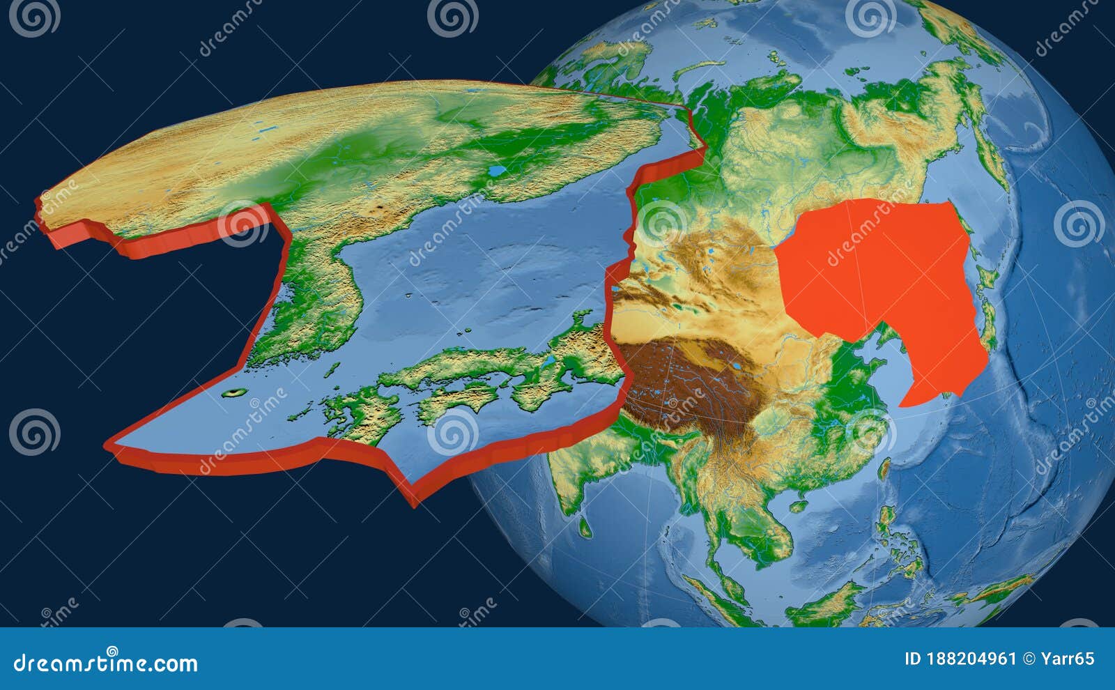 Amur Plate Presented - Physical Stock Illustration - Illustration of ...
