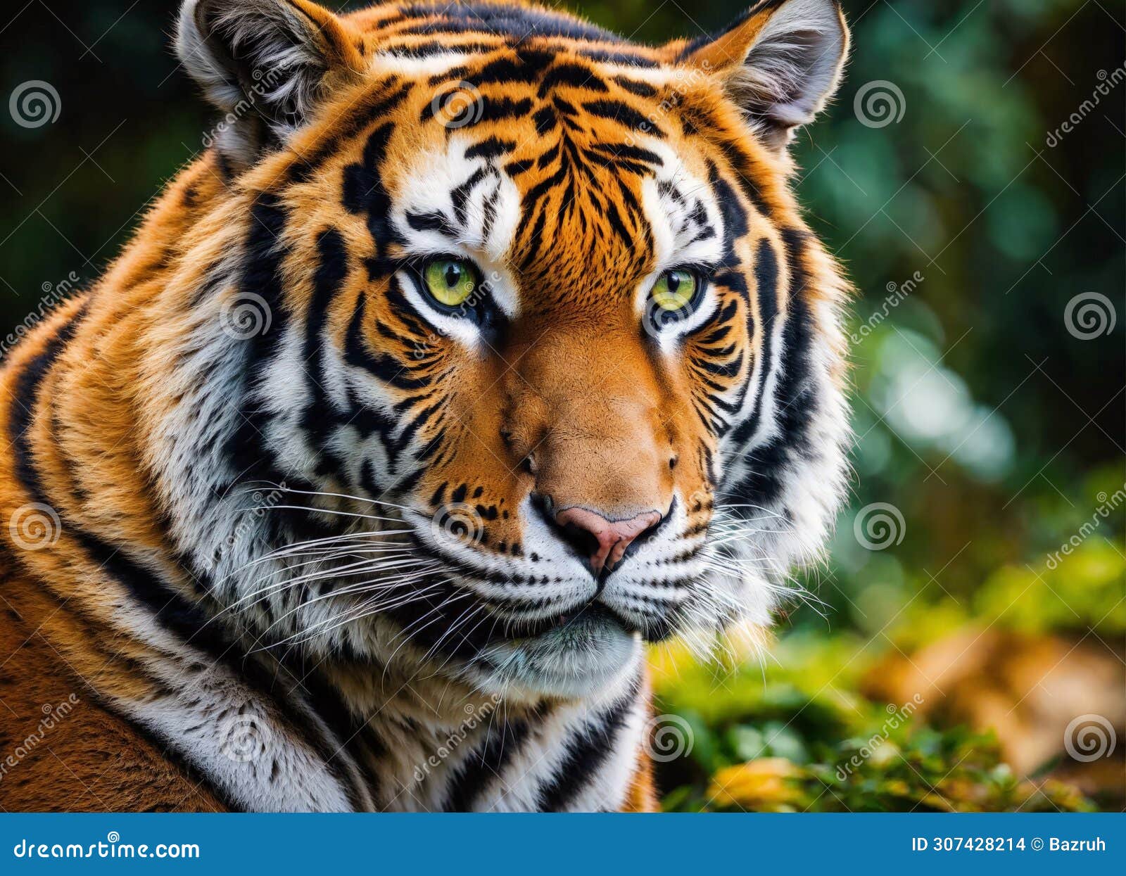 Amur Tiger Sitting Isolated On White Background. Bengal Tiger Side View ...