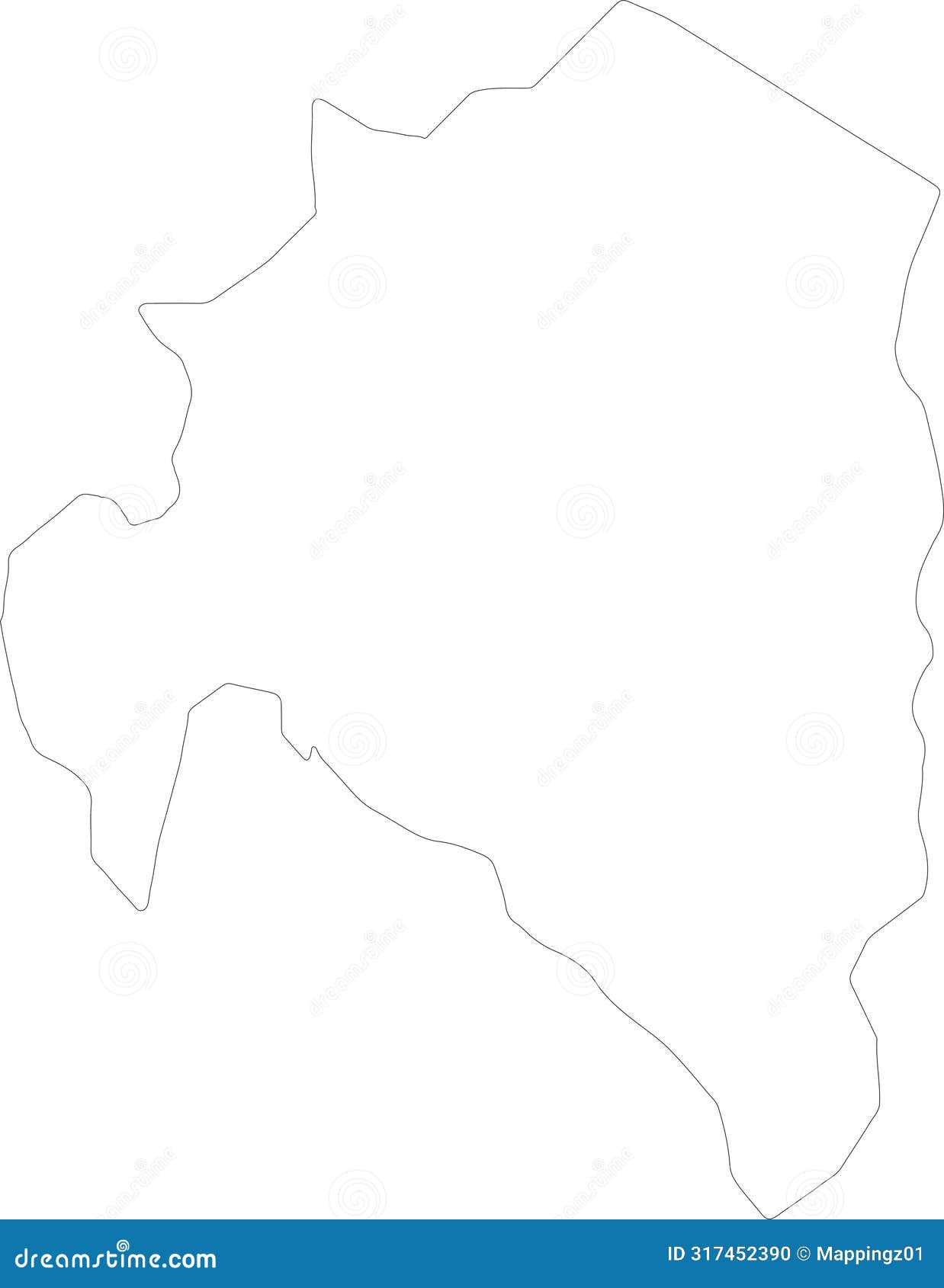 Amuria Uganda outline map stock illustration. Illustration of region ...