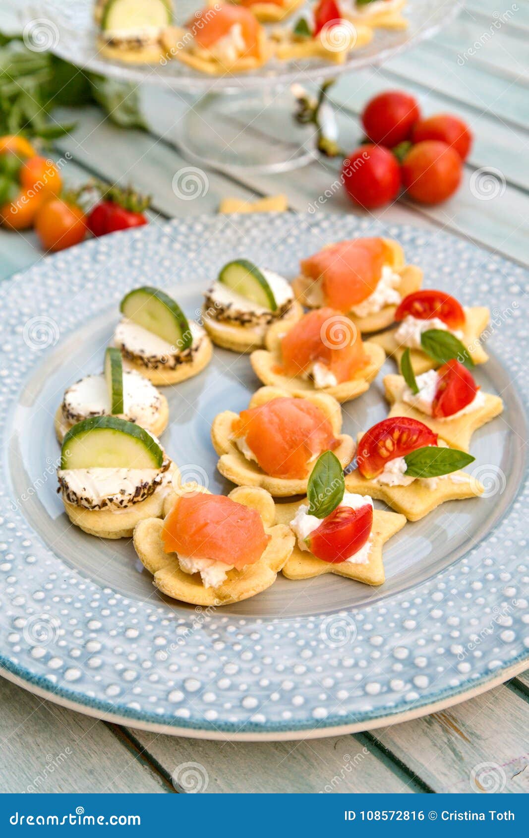 Amuse Bouche. Black Caviar And Cheese Based Cream On A Dehydrated And ...