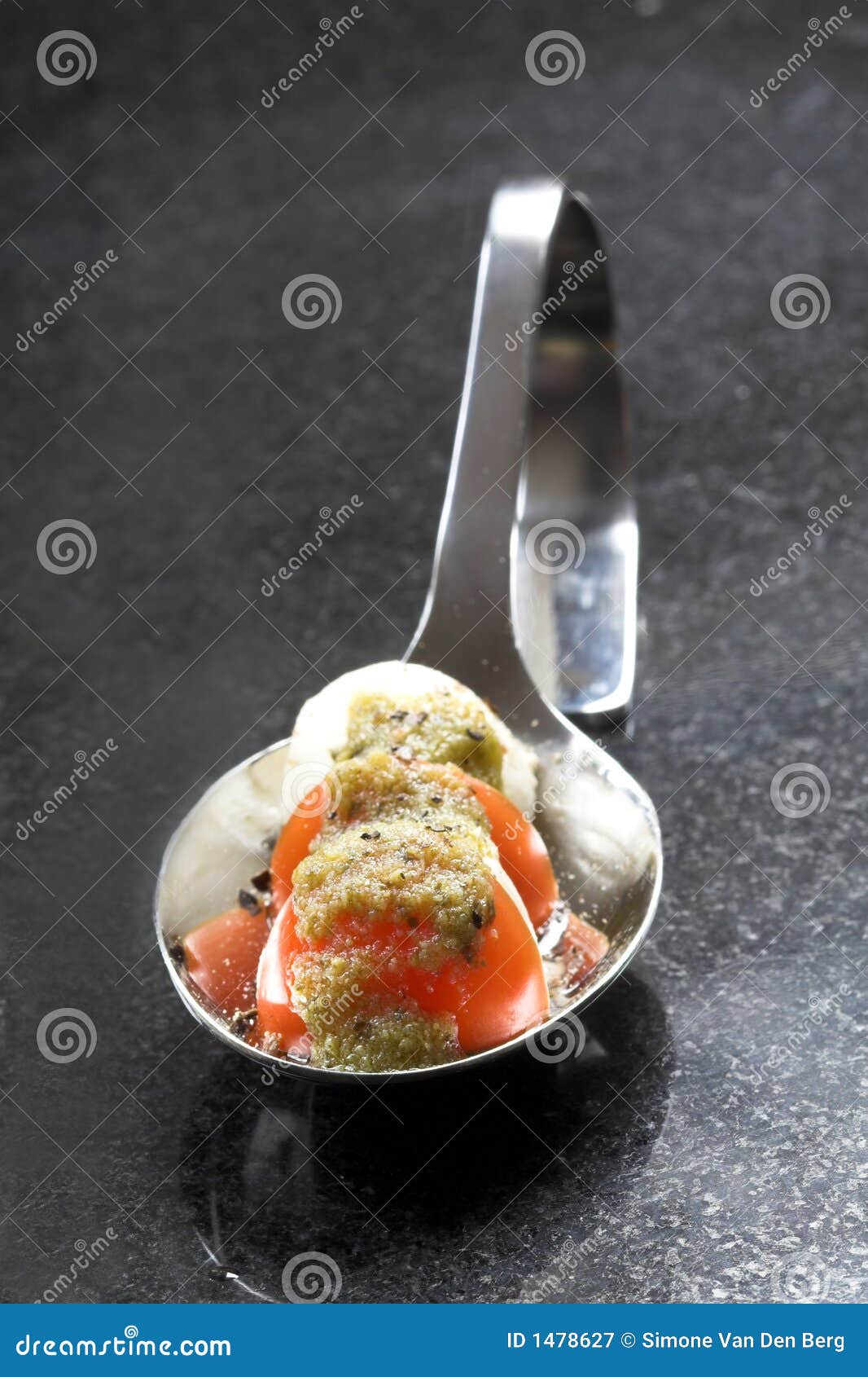 Amuse Bouche with Cherry Tomato Stock Image - Image of restaurant, dine ...