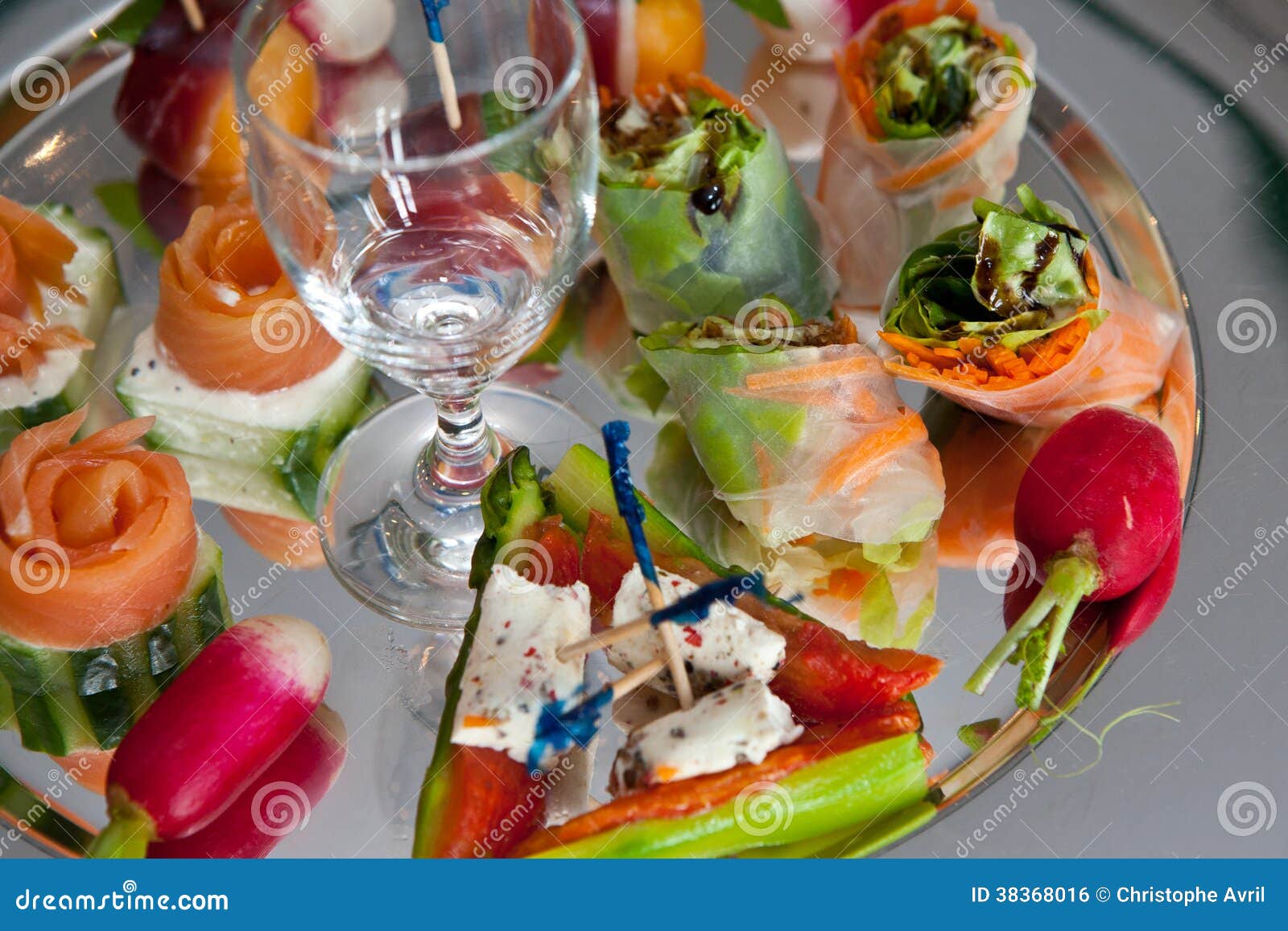 Amuse-bouche On Plates. Royalty-Free Stock Photography | CartoonDealer ...