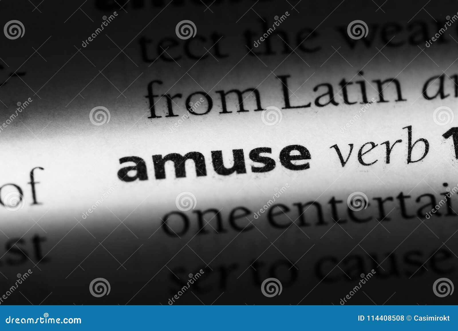 Amuse stock photo. Image of definition, amuse, english - 114408508