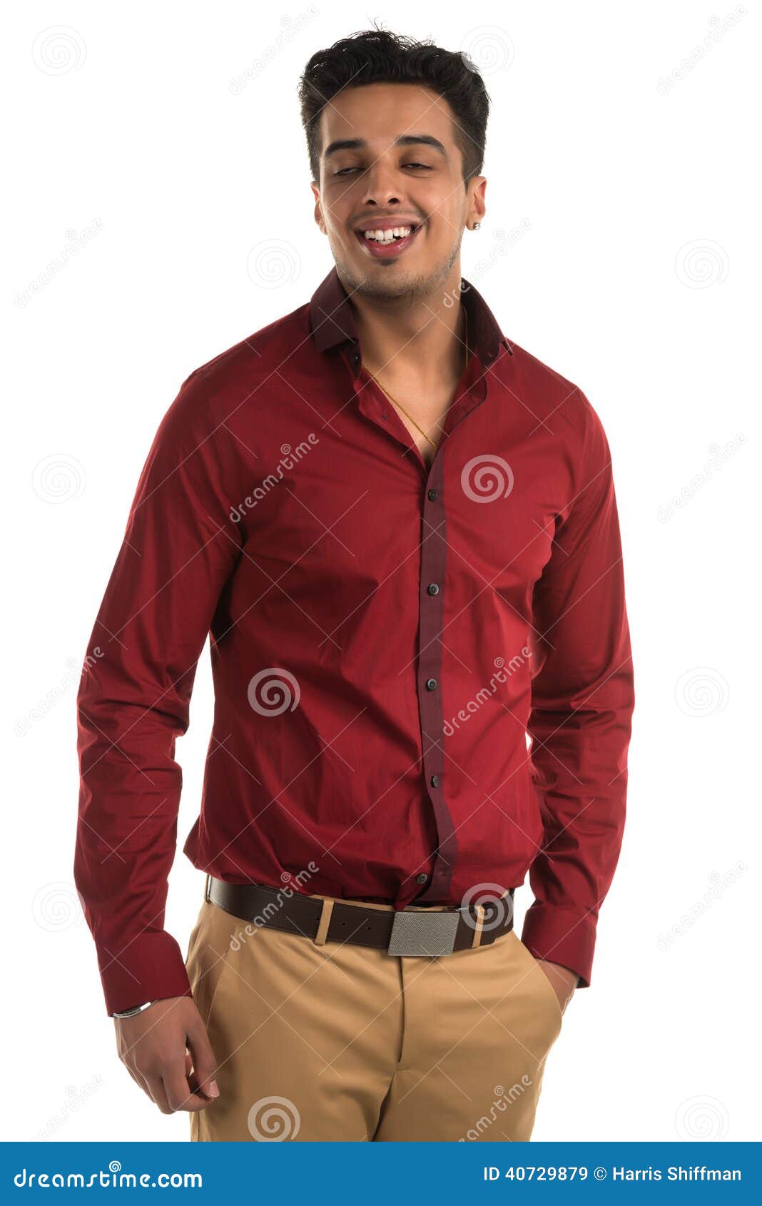 Amused man stock image. Image of youth, pants, beauty - 40729879