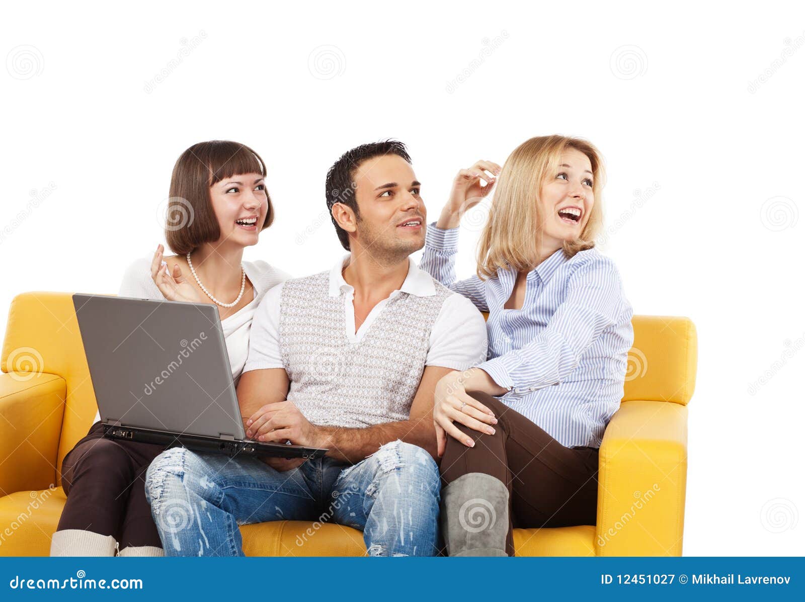 Amused young people stock image. Image of male, happy - 12451027