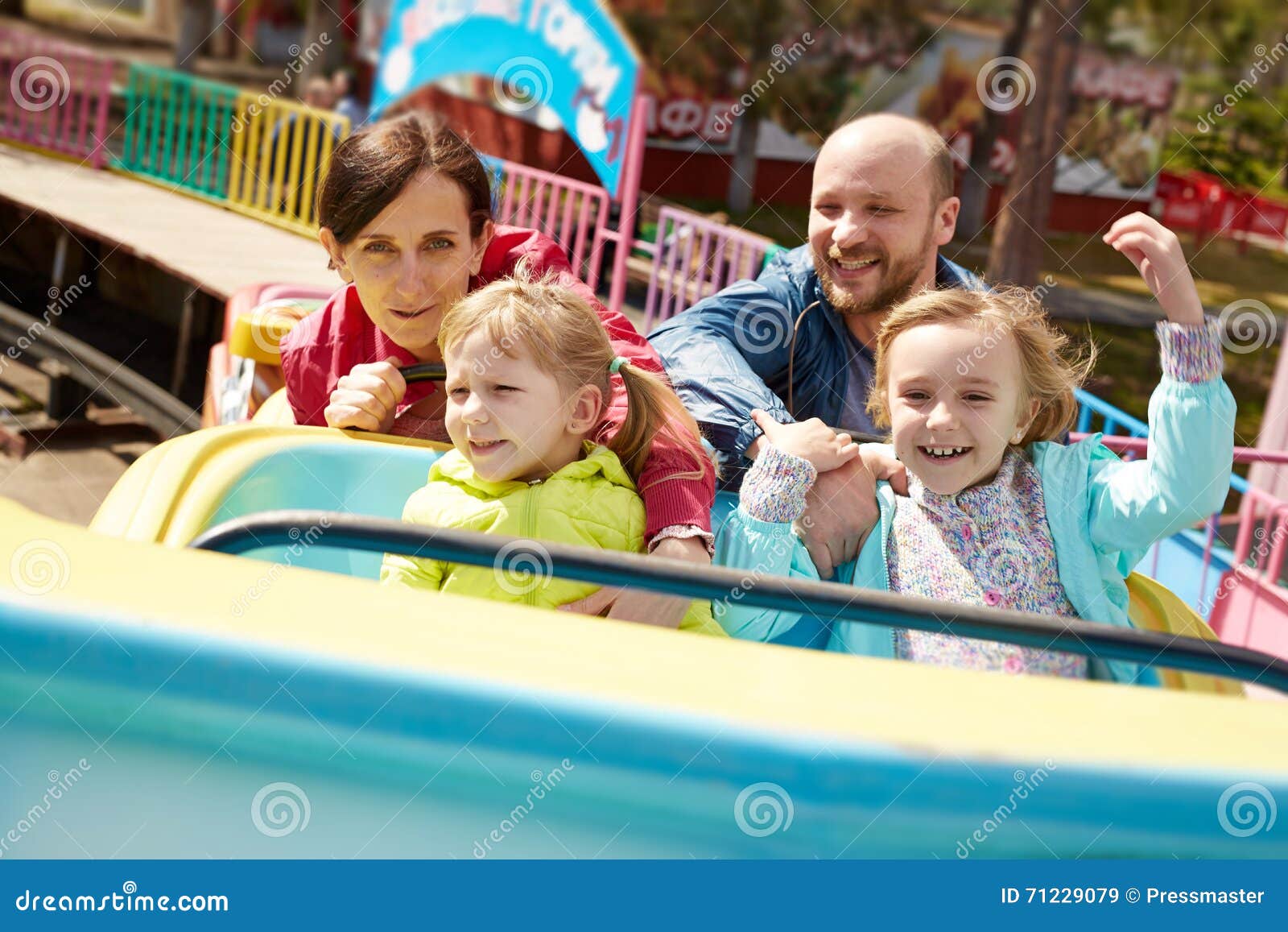 Amusement stock image. Image of family, park, daughter - 71229079