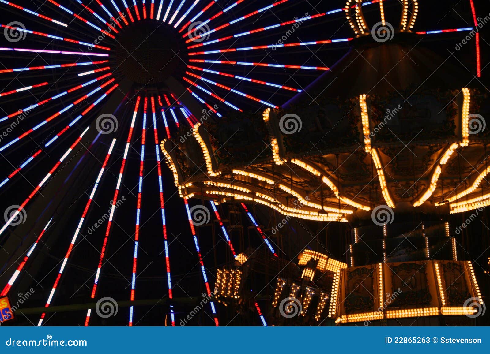 Amusement in Lights stock image. Image of entertainment - 22865263