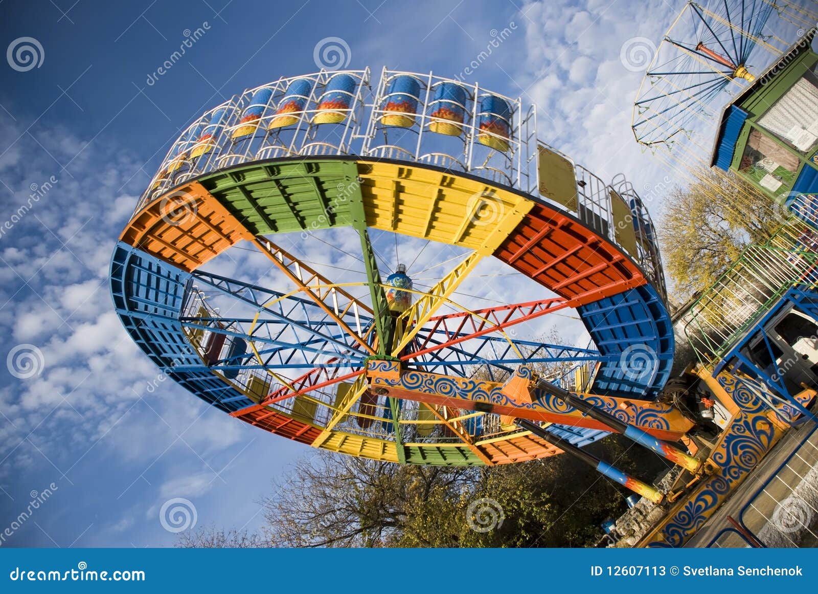 Amusement park stock image. Image of festival, pleasure - 12607113
