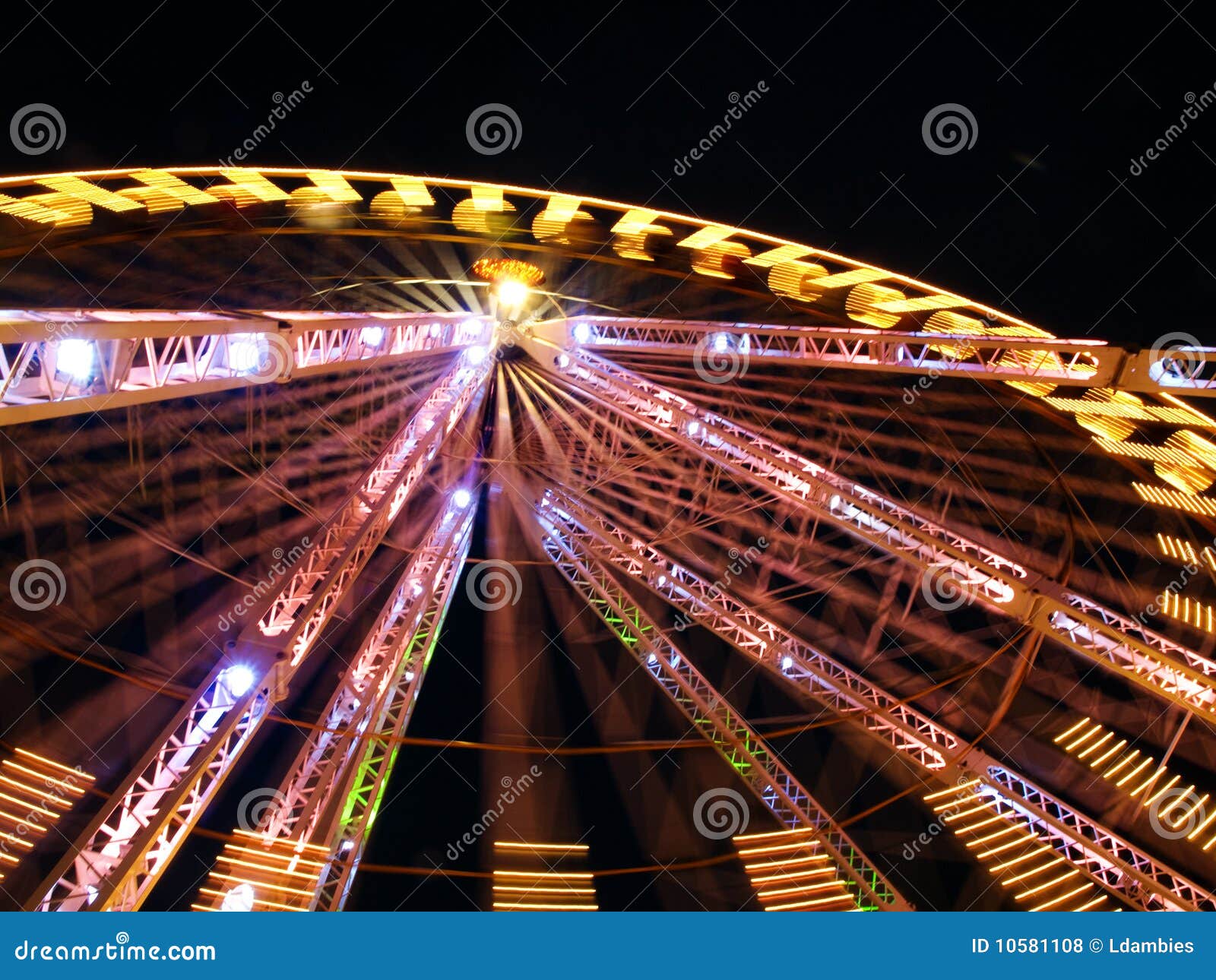 Amusement park big wheel stock photo. Image of fair, moving - 10581108