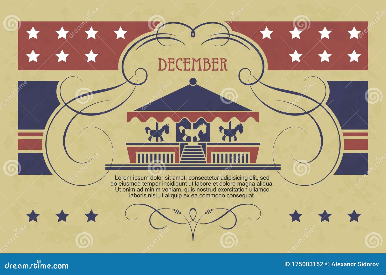 Amusement Park Concept Design Card Stock Vector - Illustration of town ... Amusement Park Concept Design Card Stock Vector - Illustration of town ...