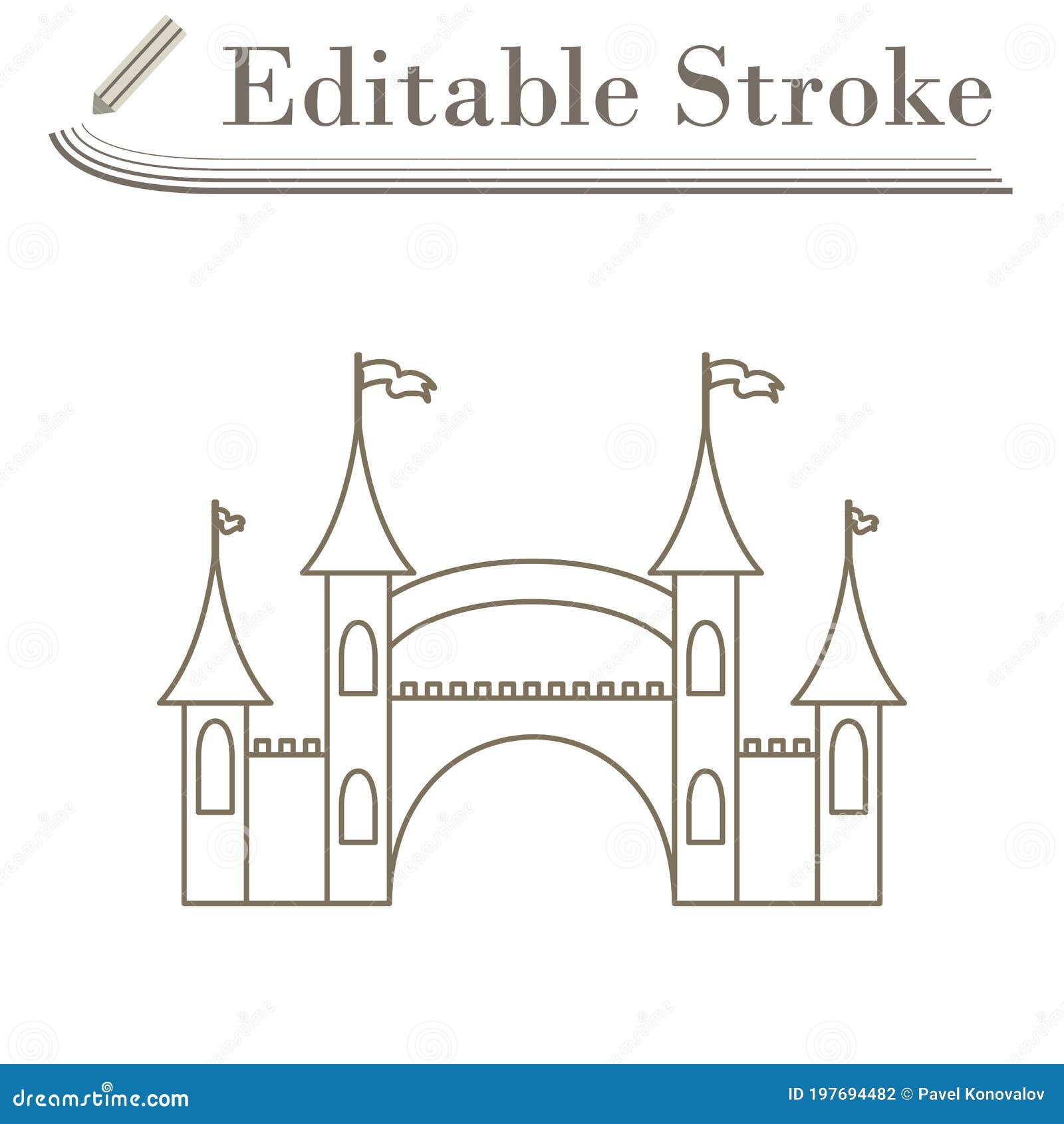 Amusement Park Simple Drawing