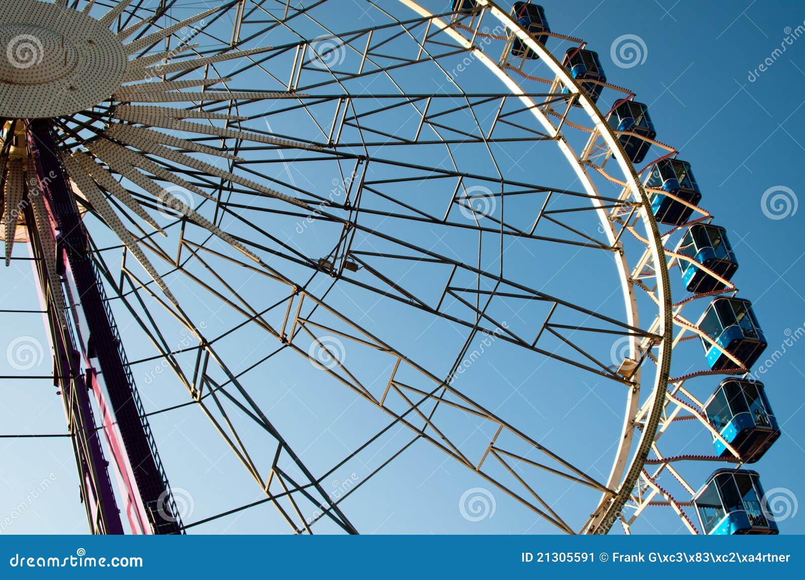 Amusement Park Ferris Wheel Stock Image - Image of height ...