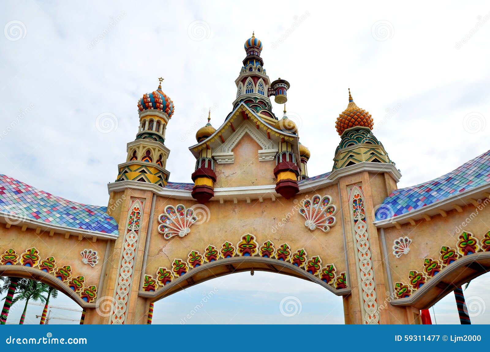 Amusement park gate editorial photography. Image of history - 59311477