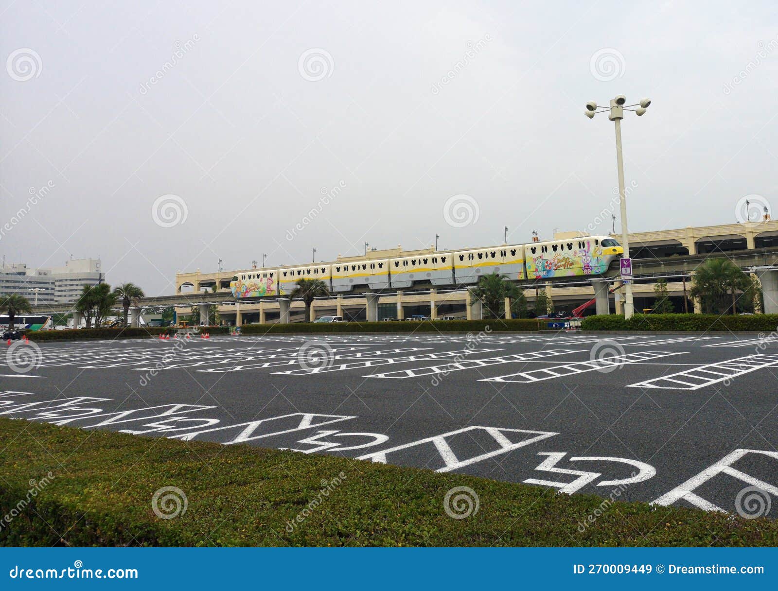 Amusement Park Monorail Train Editorial Stock Image - Image of asia ...