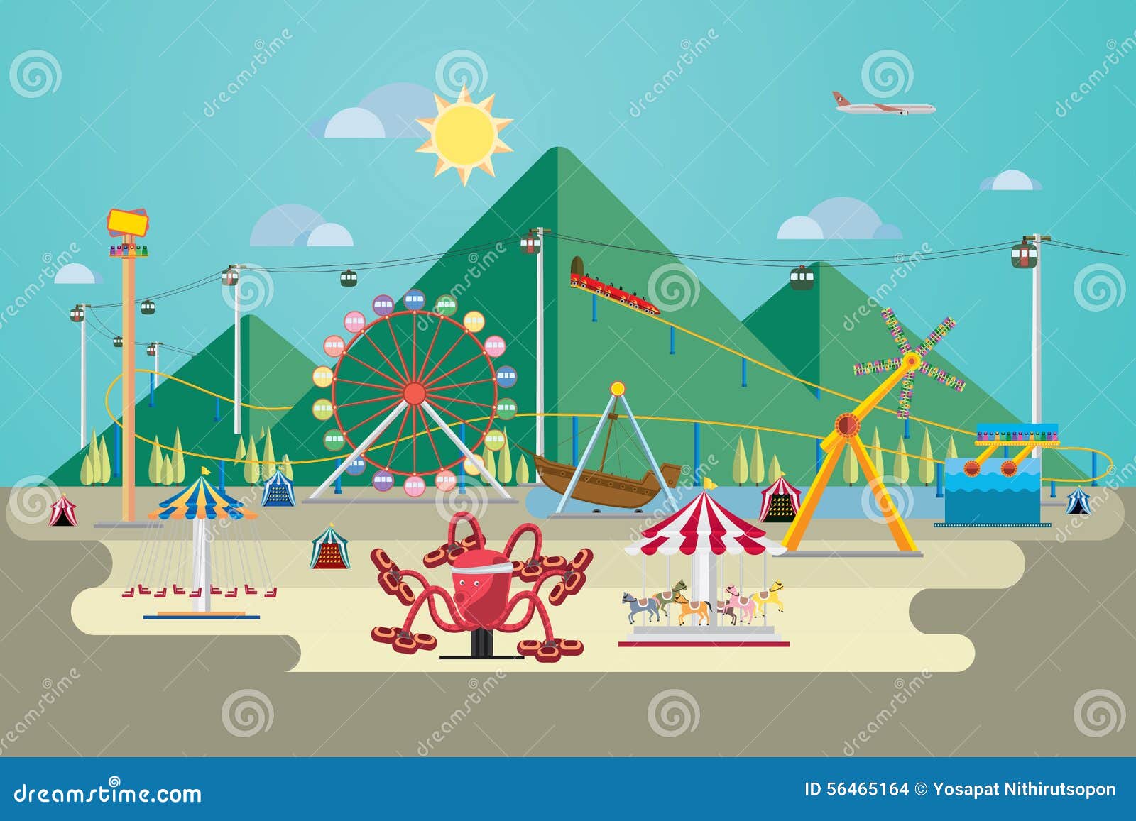 Freefall Kids Cutout Vector Illustration | CartoonDealer.com #20013220