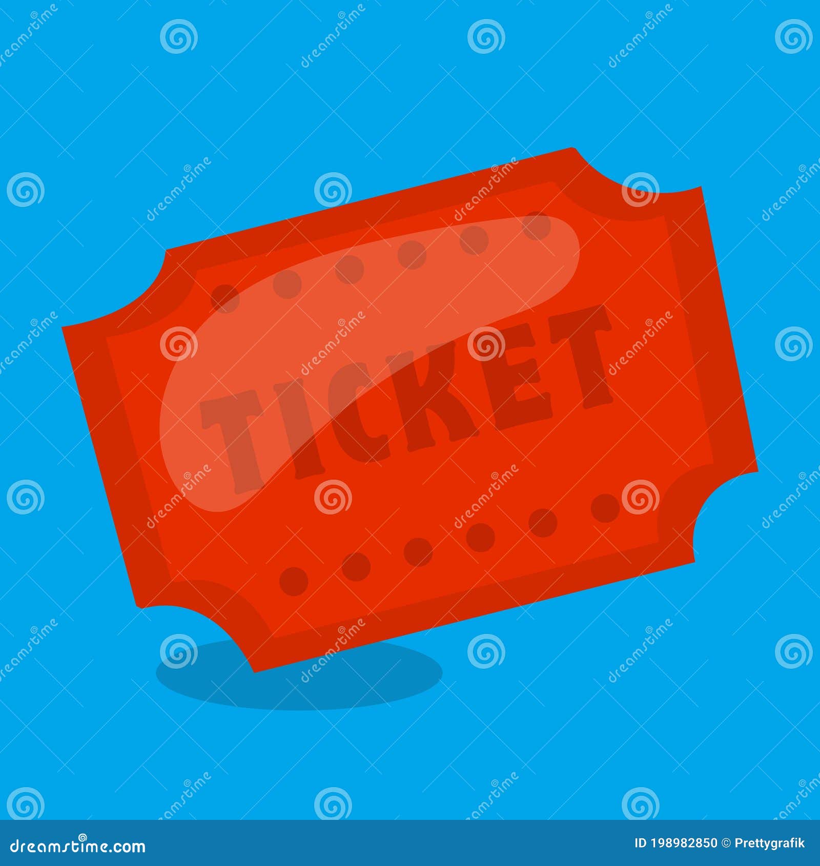 Amusement Park Red Ticket 21 Stock Illustration - Illustration of park ...