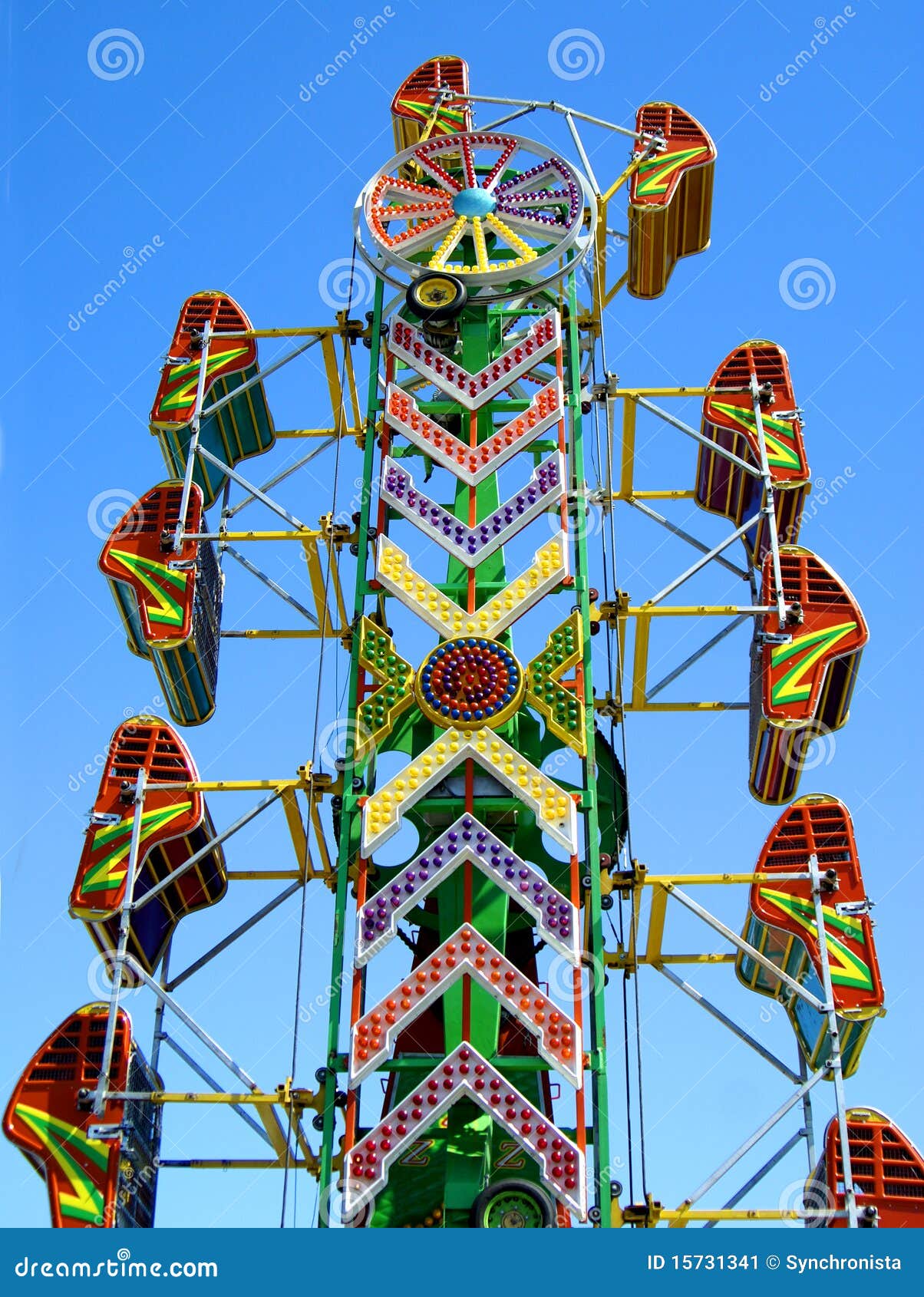 Amusement park ride stock image. Image of fast, movement - 15731341