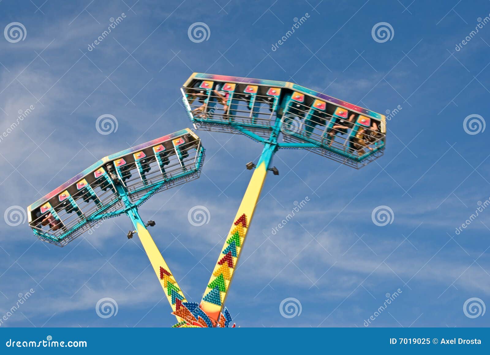 Amusement Park Ride stock image. Image of amusement, colors - 7019025