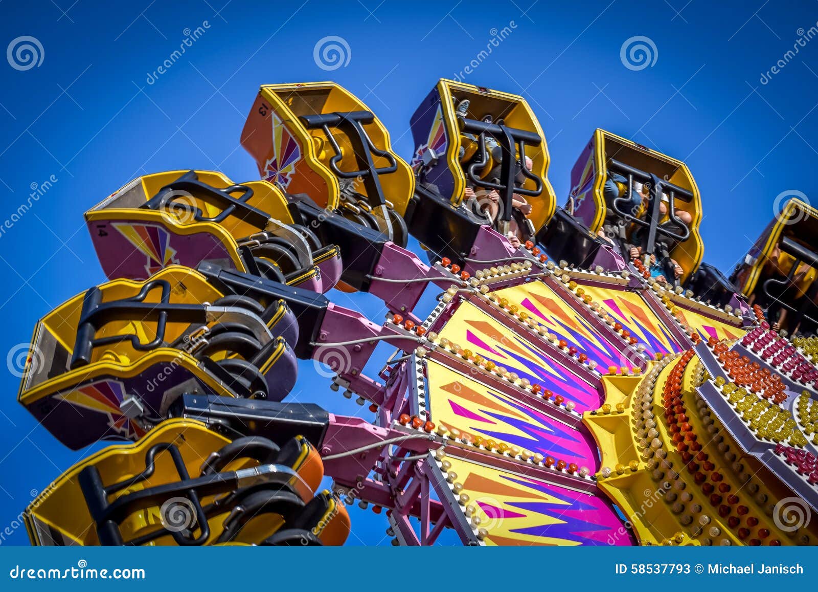 Amusement Park Ride stock image. Image of park, amusement - 58537793