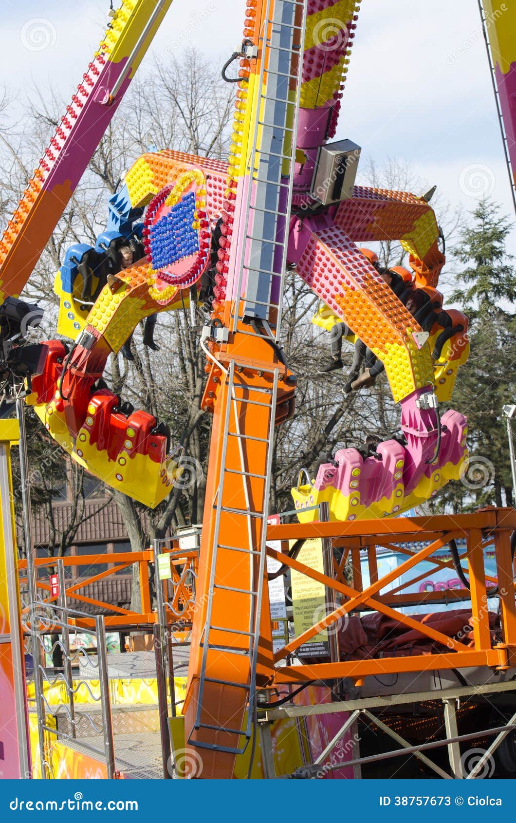 Amusement park ride editorial stock photo. Image of ride - 38757673