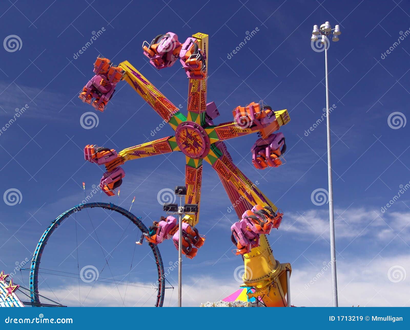 Amusement Park Rides stock image. Image of exciting, circus - 1713219