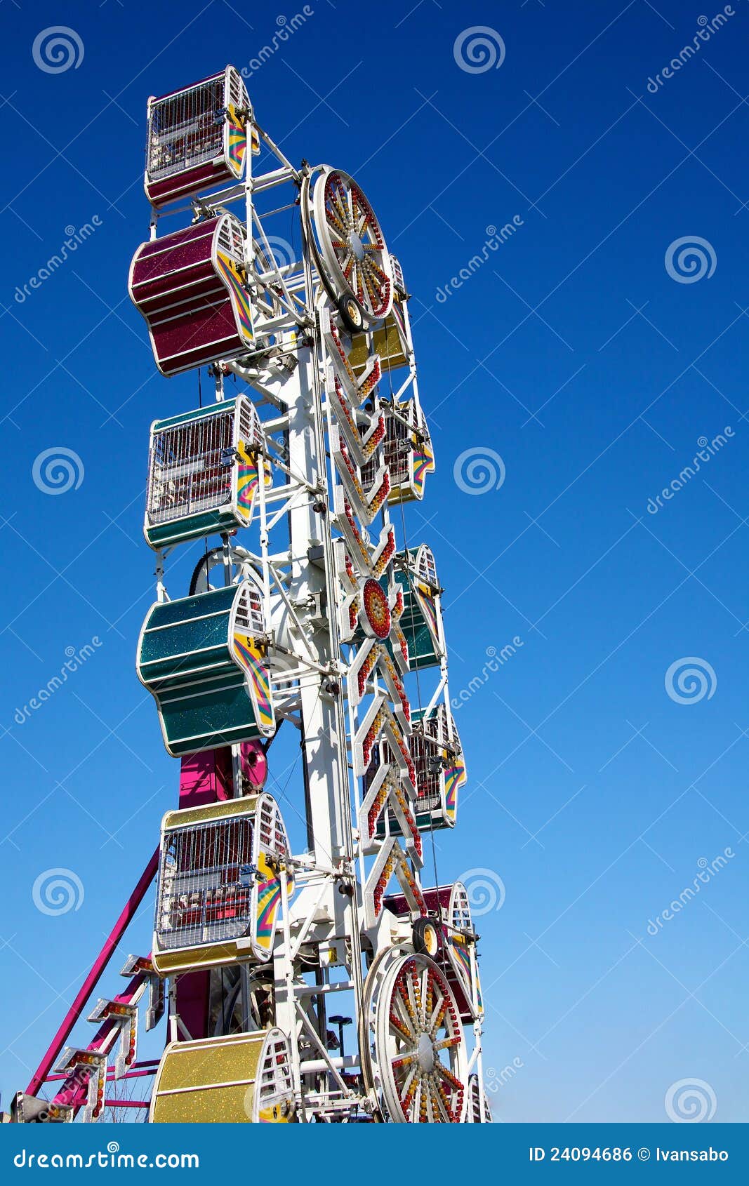 Amusement park rides stock photo. Image of ferris, enjoyment - 24094686
