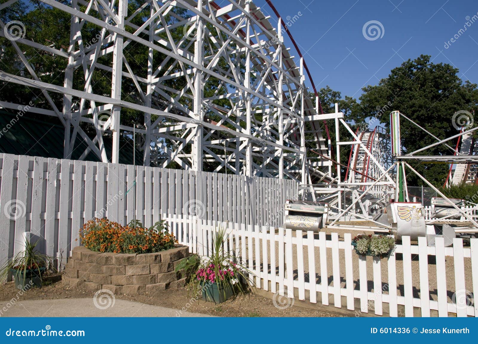 Amusement Park Roller Coaster Stock Photo - Image of amusement, park ...