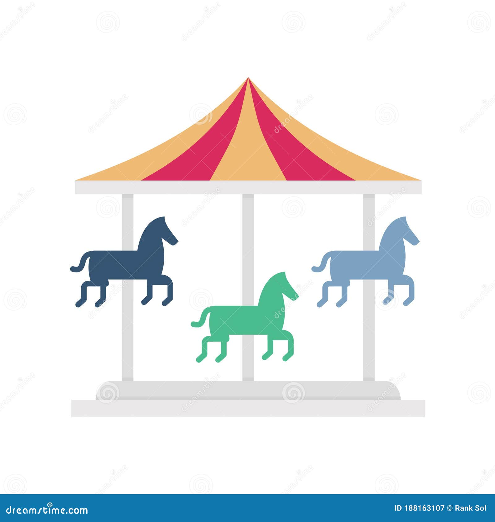 Amusement Ride Line Style Vector Icon Which Can Easily Modify or Edit ...